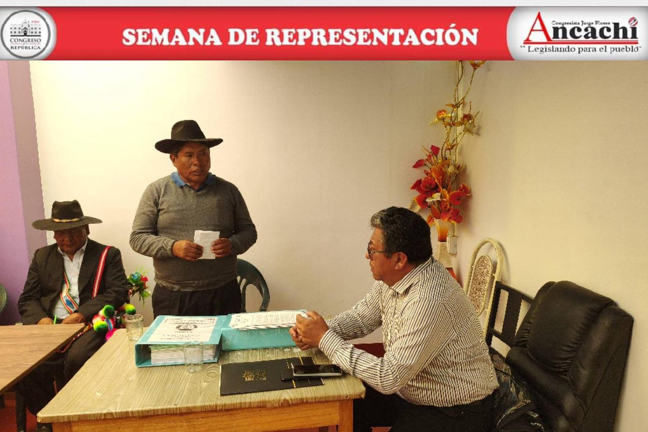 Congresista de AP escuchan demandas y fiscalizan ejecución de proyectos ...